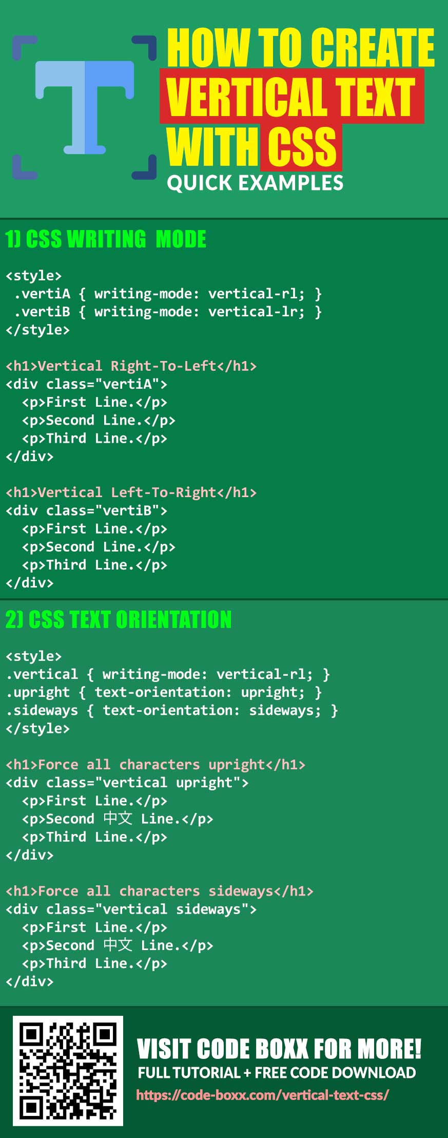 How To Create Vertical Text With CSS Simple Examples