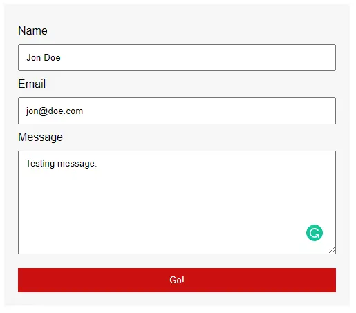 Simple Contact Form In Python Flask Free Download 